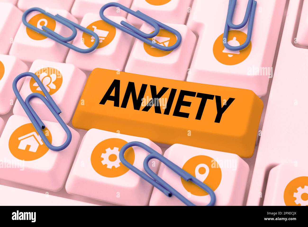 Handwriting text Anxiety, Word Written on Excessive uneasiness and ...