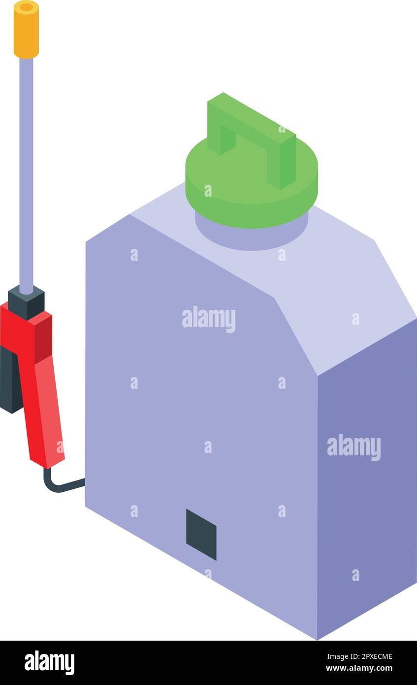 Pesticide sprayer farm icon isometric vector. Chemical spray. Pest ...