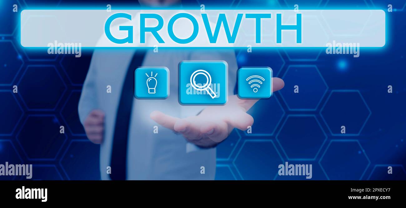 Conceptual display Growth, Concept meaning process of increasing in ...