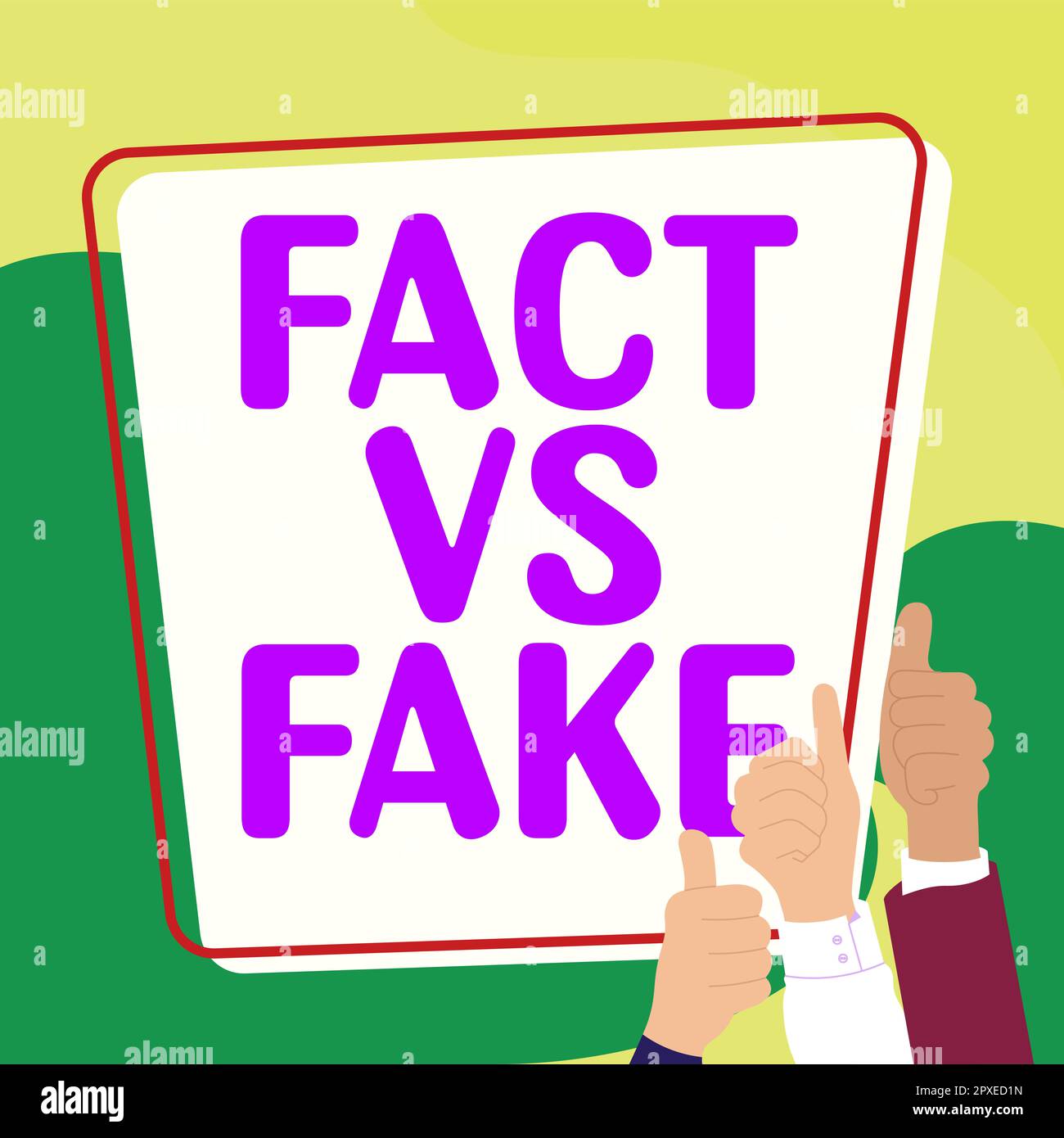 Handwriting text Fact Vs Fake, Business showcase Is it true or is false ...