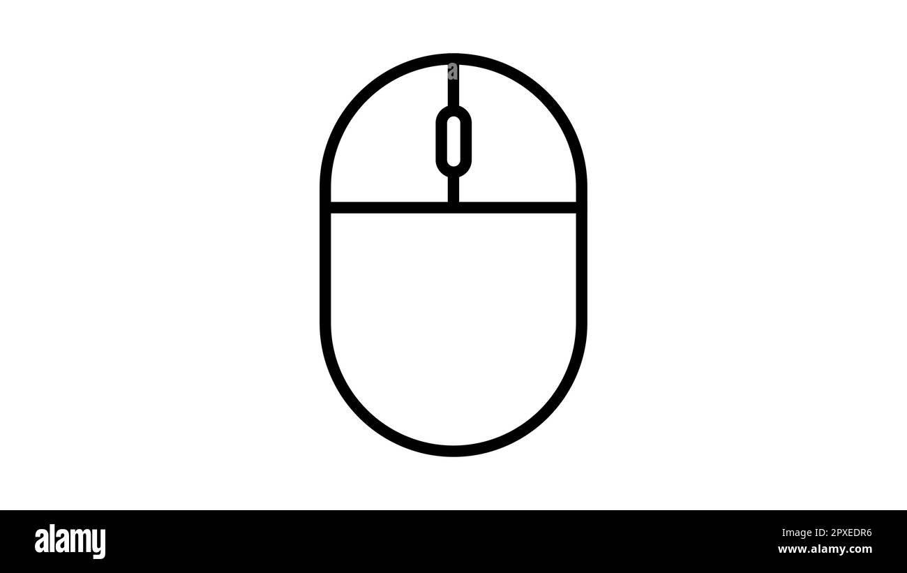 Vector illustration linear black and white flat icon of digital ...