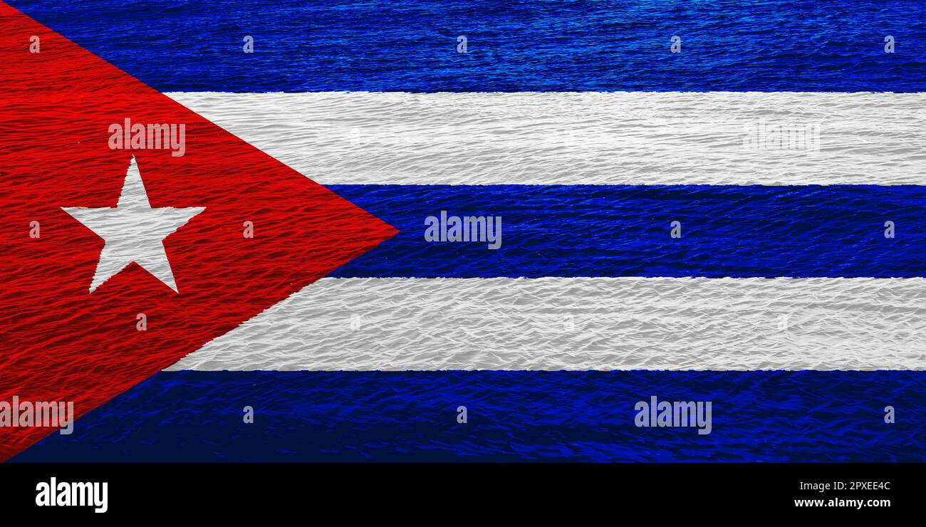 Flag of Cuba on a textured background. Concept collage Stock Photo - Alamy
