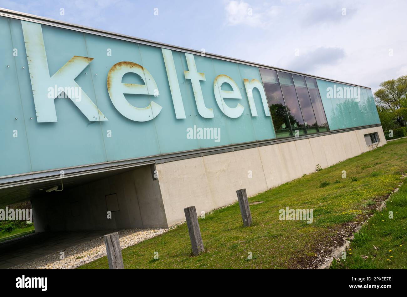 Manching, Germany. 02nd May, 2023. The facade of the Manching Celtic ...