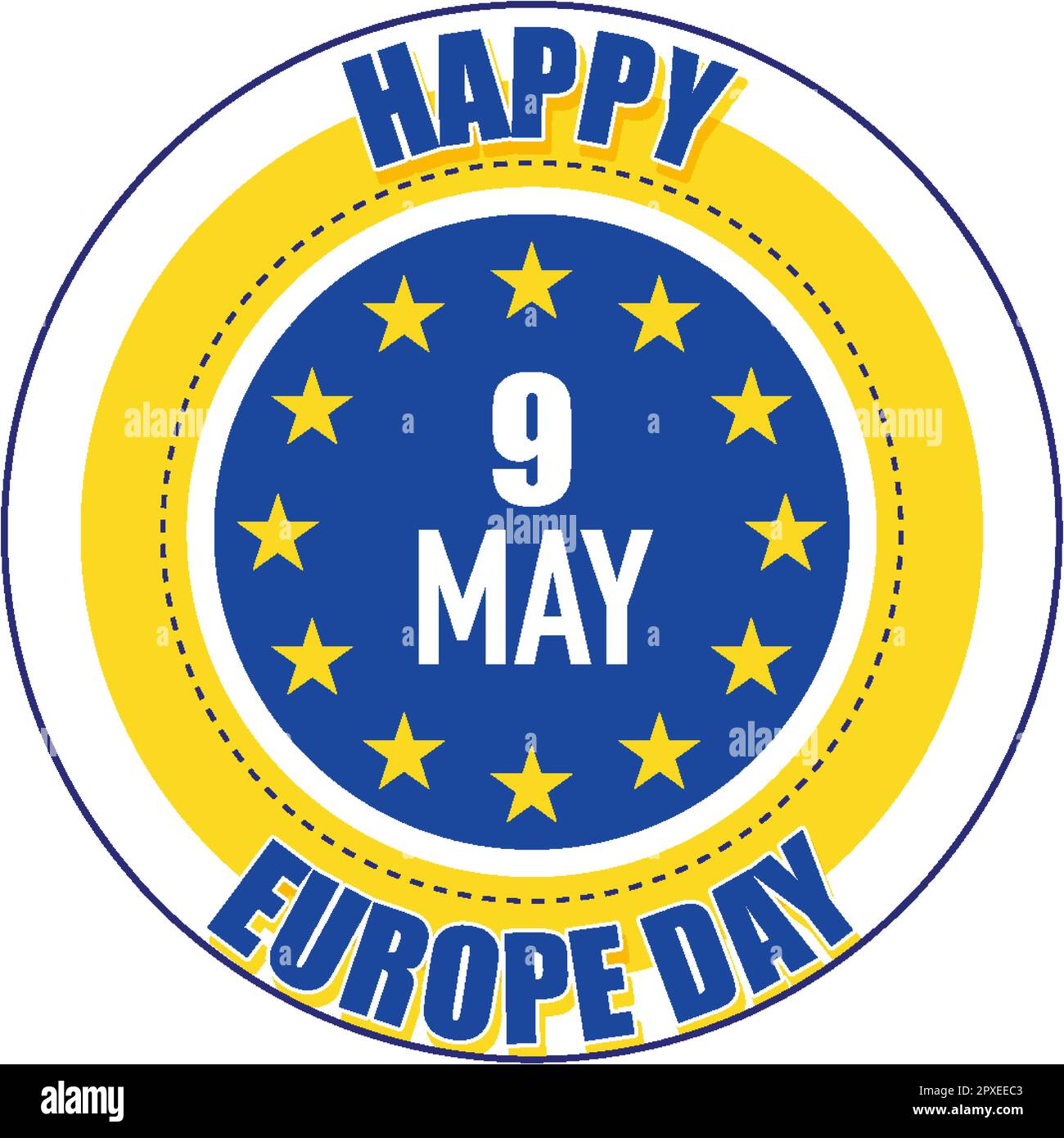 Happy Europe Day Vector Design for Banner or Poster illustration Stock ...