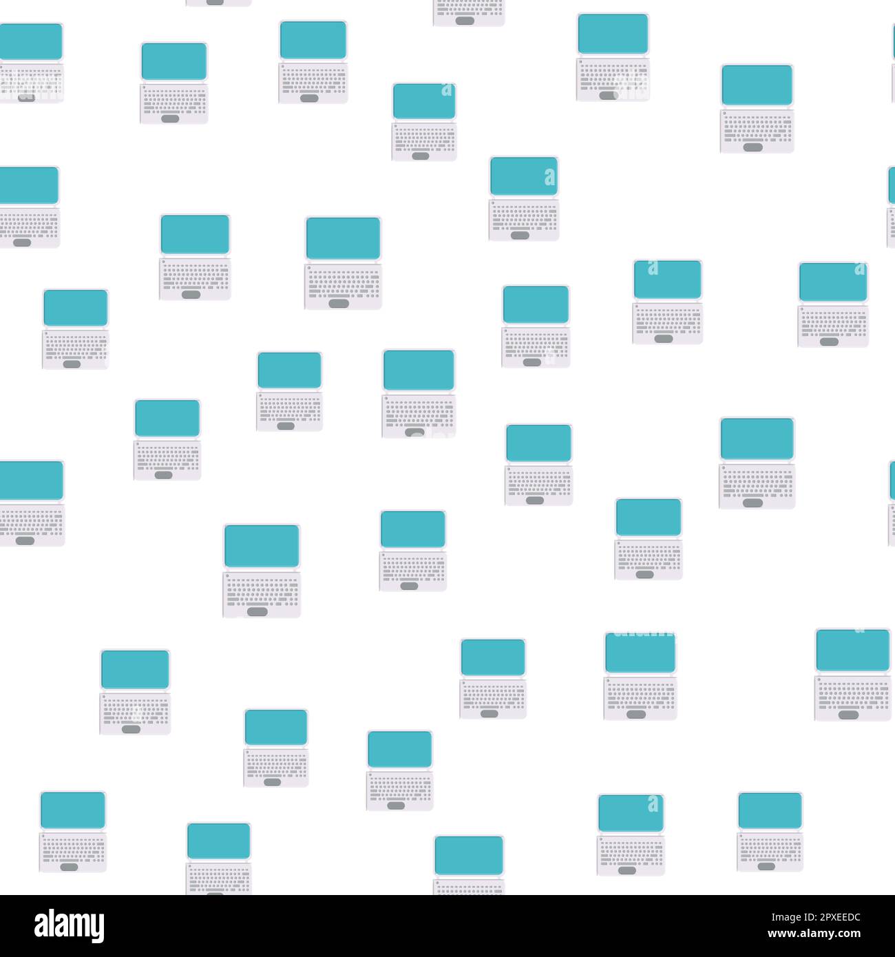 Seamless Pattern Texture Of Modern Powerful Digital Computer Mobile