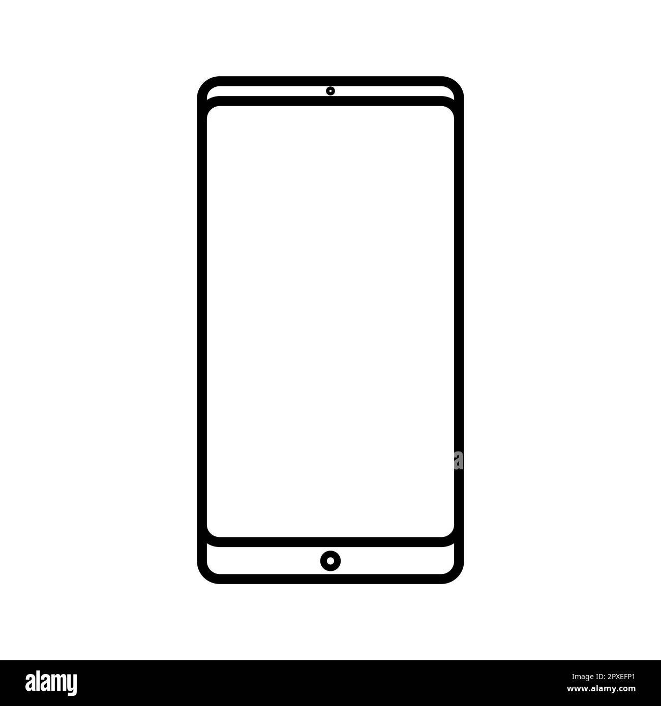 Vector illustration of a black and white modern digital icon of a smart ...