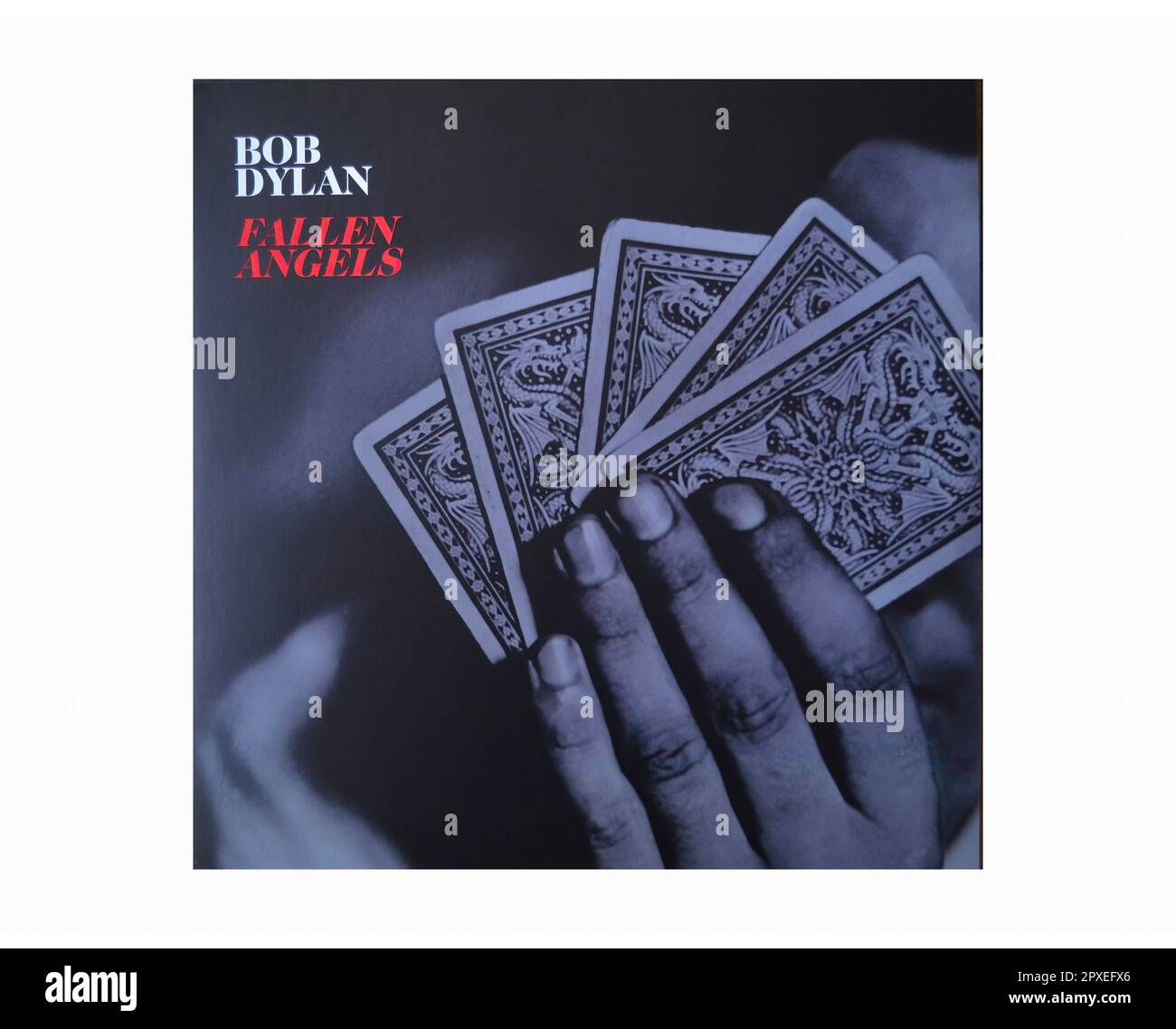 Bob Dylan - Fallen Angels - Vintage L.P Music Vinyl Record Stock Photo ...