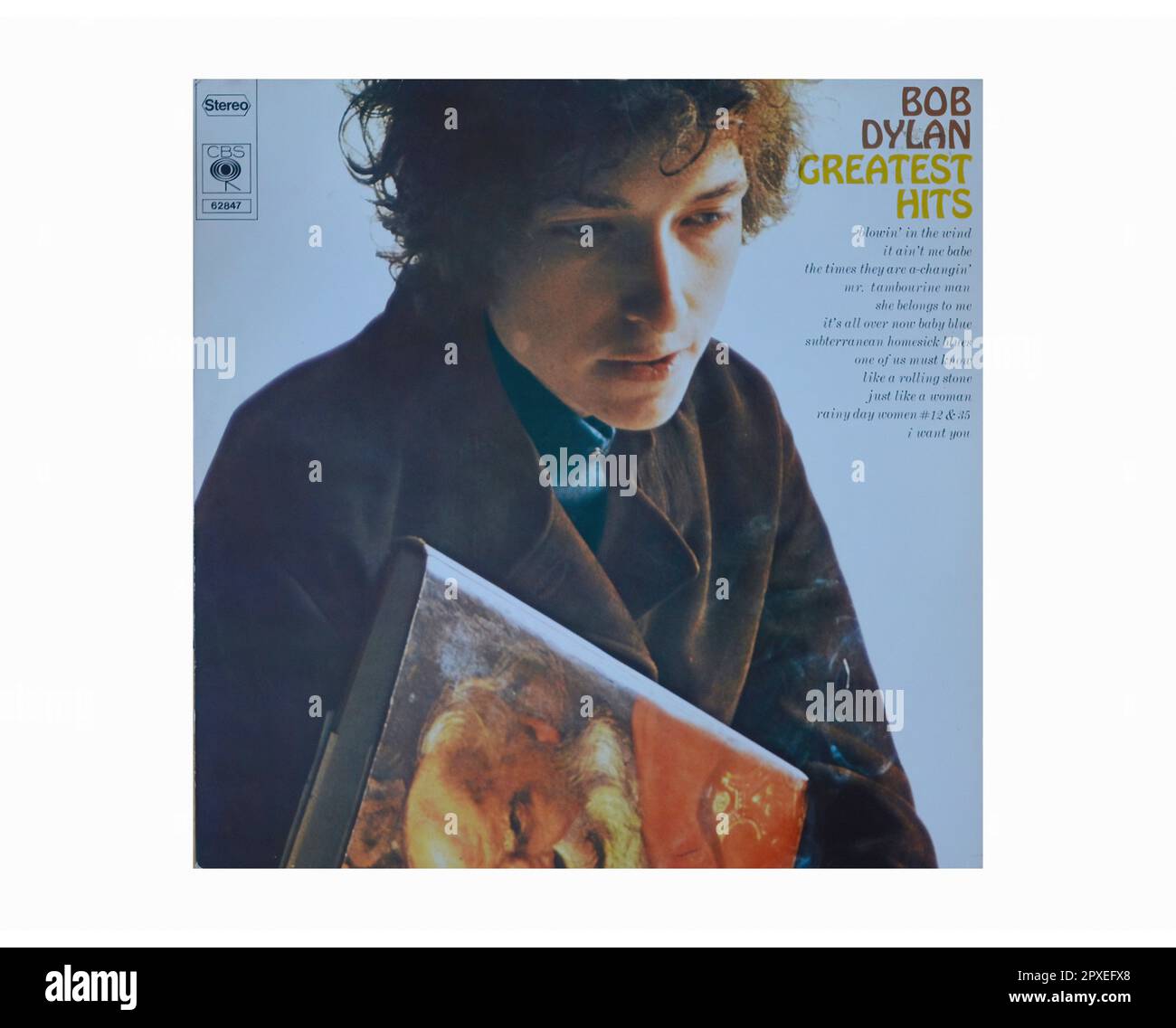 Bob Dylan - Greatest Hits - Vintage L.P Music Vinyl Record Stock Photo ...