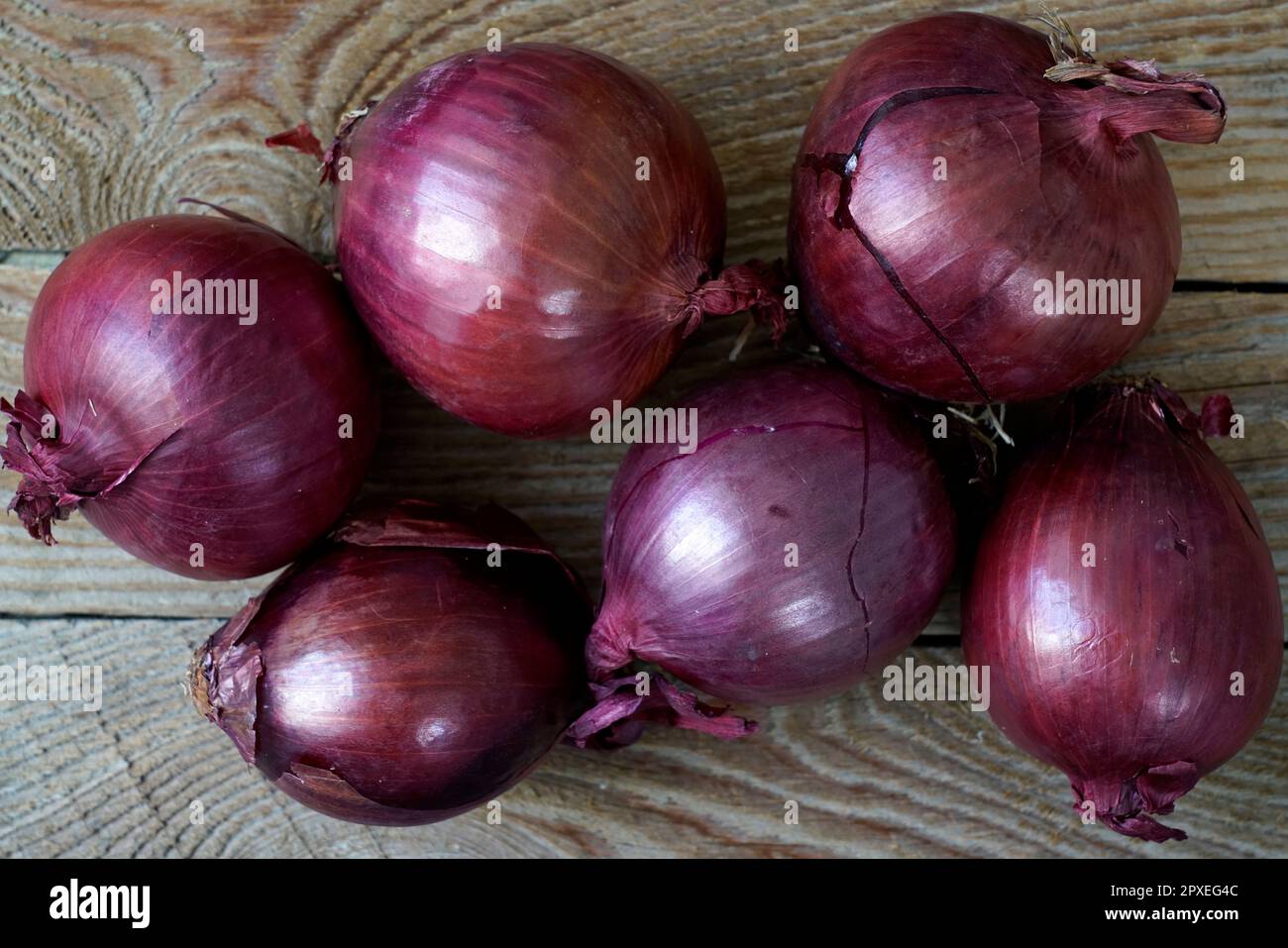 Red onion on wooden hi-res stock photography and images - Alamy