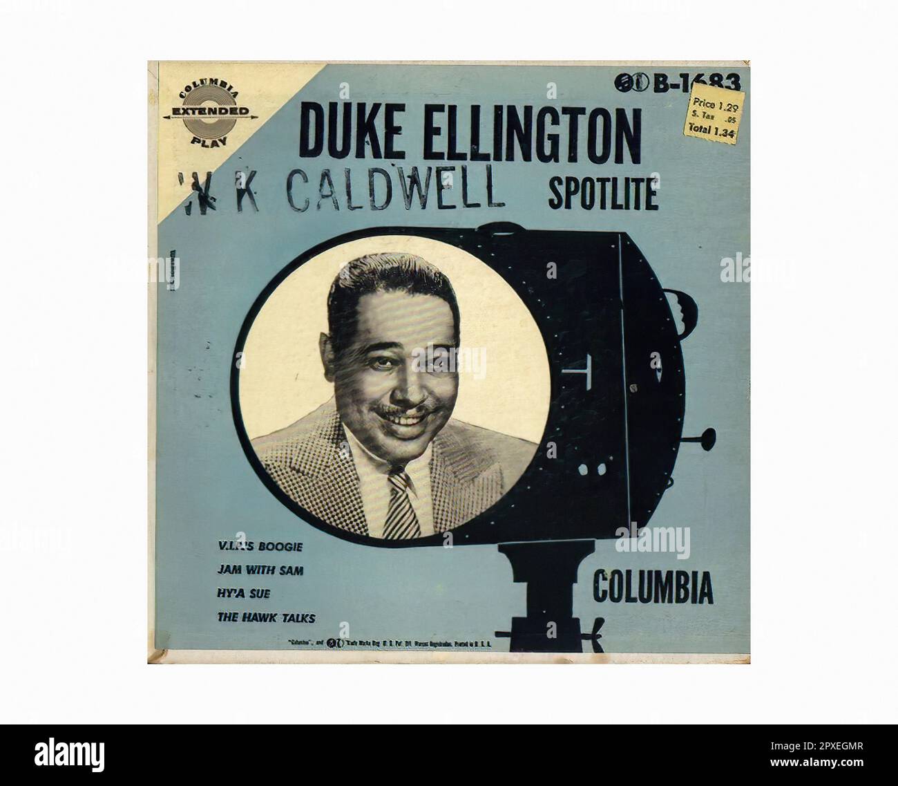 Ellington Duke - 1953 0a - Vintage 45 R.P.M Music Vinyl Record Stock ...