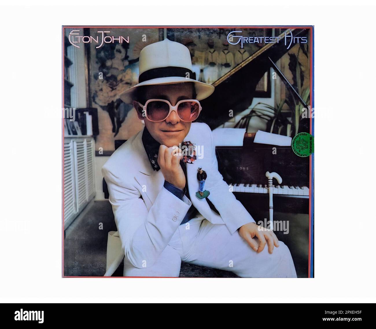 Elton John - Greatest Hits - Vintage L.P Music Vinyl Record Stock Photo ...