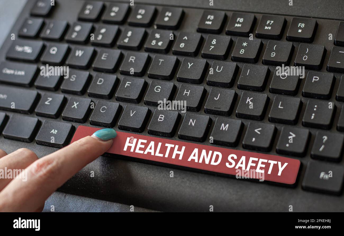 Handwriting text Health And Safety, Word Written on Taking the ...