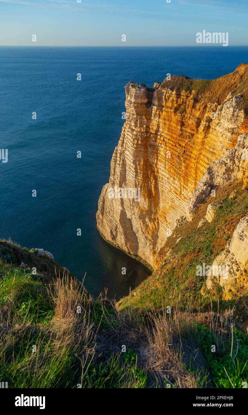 Limestone cliffs at Etretat, Coast of Normandy, France Stock Photo - Alamy