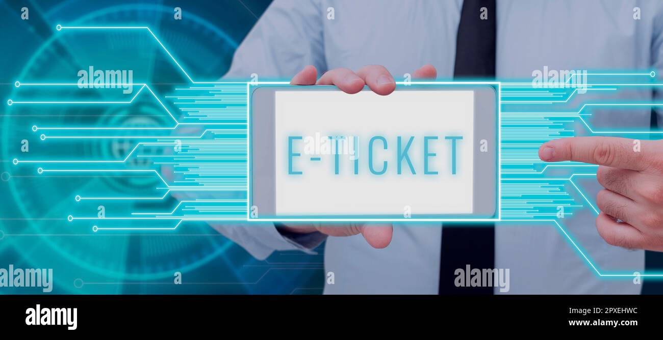 Conceptual display E Ticket, Business overview Digital ticket that is ...