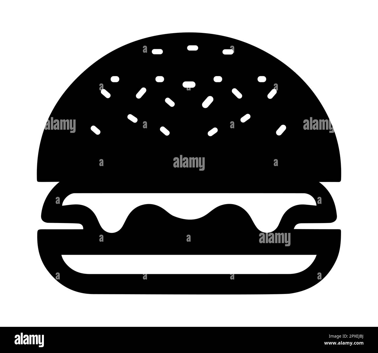 Simple sandwich logo Black and White Stock Photos & Images - Alamy