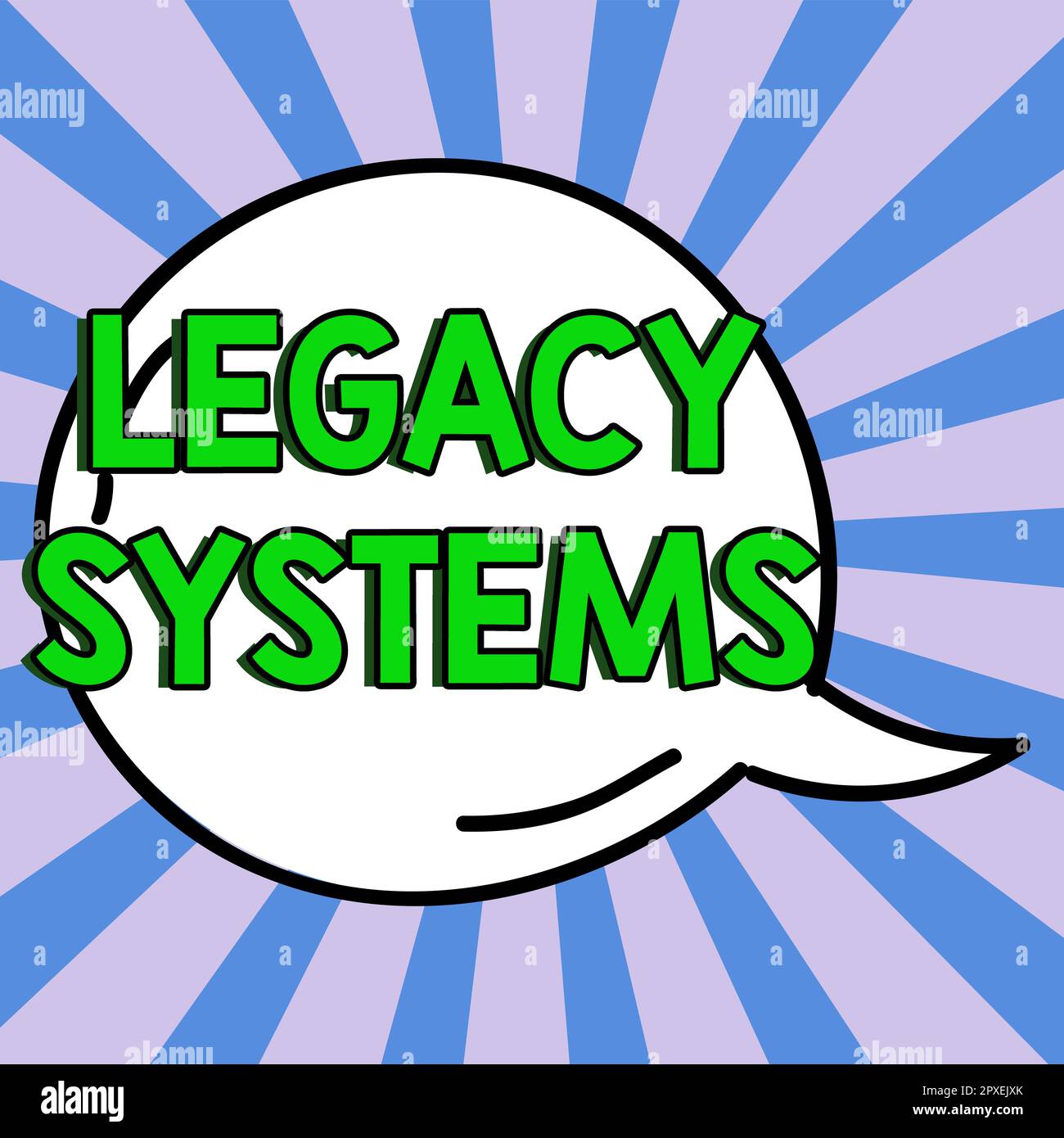 Sign displaying Legacy Systems, Business idea old method technology ...