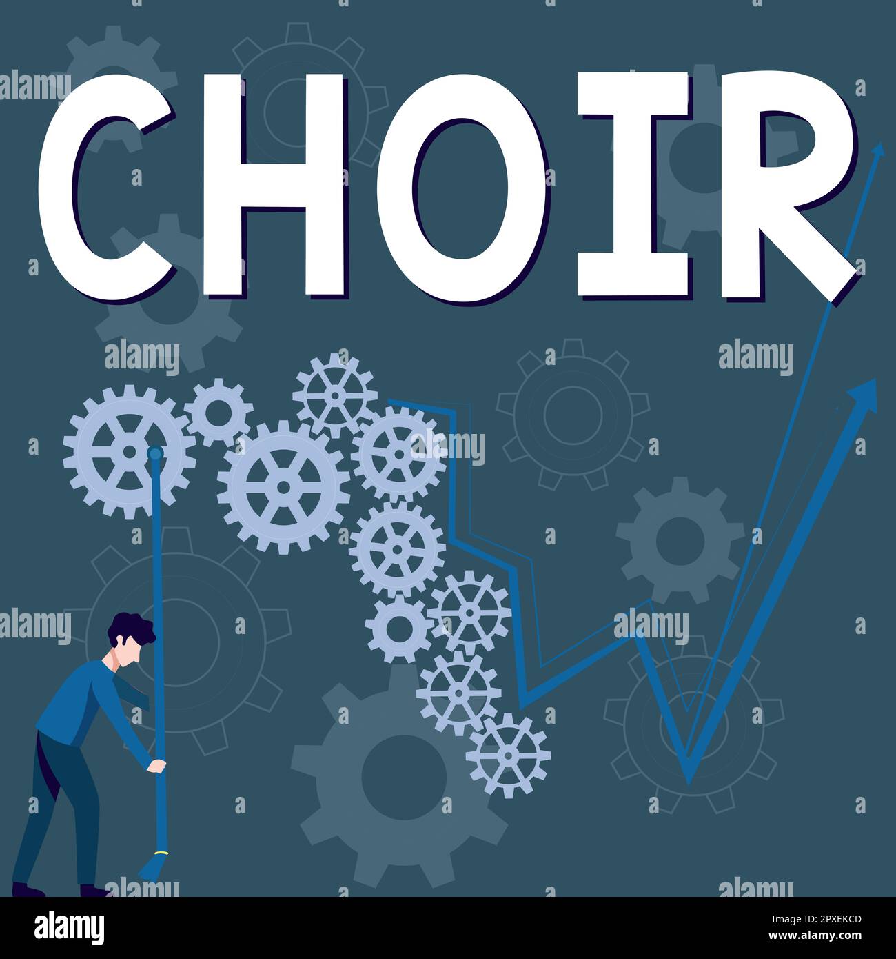 Conceptual caption Choir, Business showcase a group organized to ...