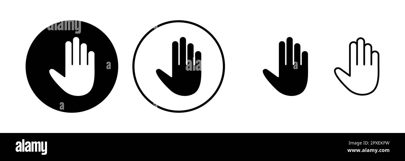 Hand icon vector. hand symbols. palm Stock Vector Image & Art - Alamy