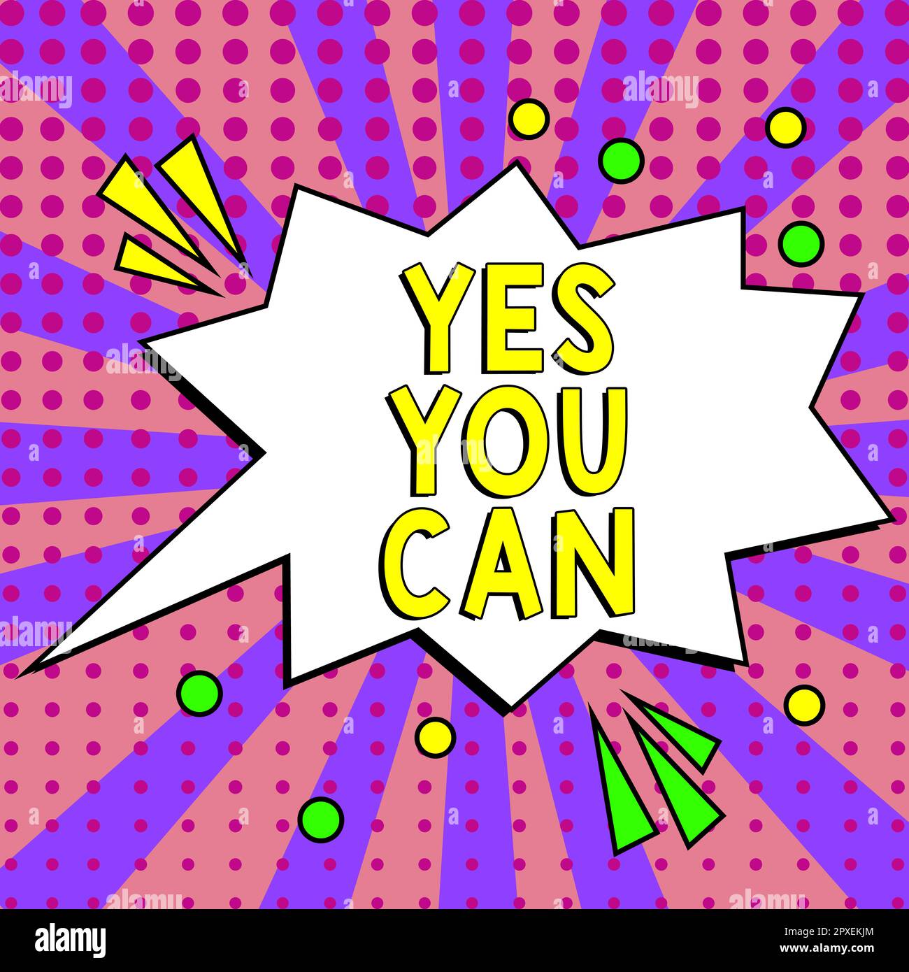 Inspiration showing sign Yes You Can, Business idea Positivity ...