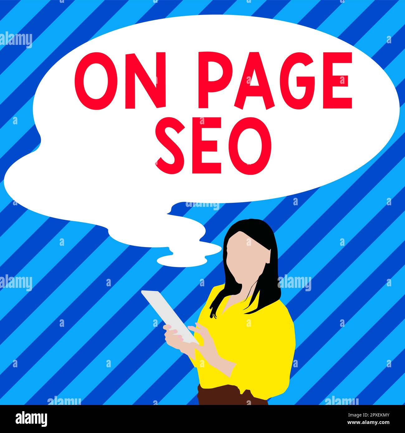 Sign displaying On Page Seo, Business concept allow users to provision ...