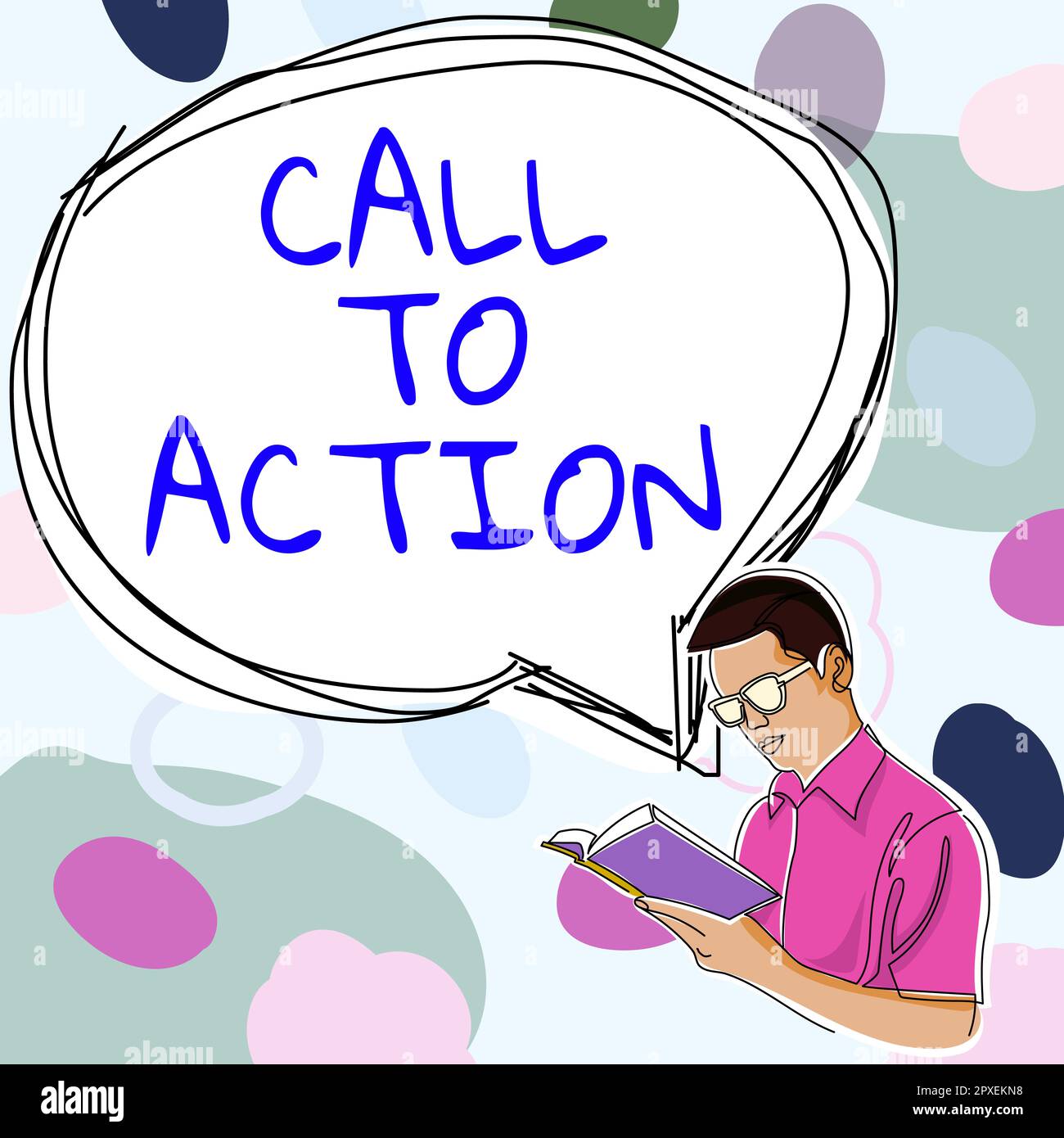 Conceptual display Call To Action, Business overview Encourage Decision ...