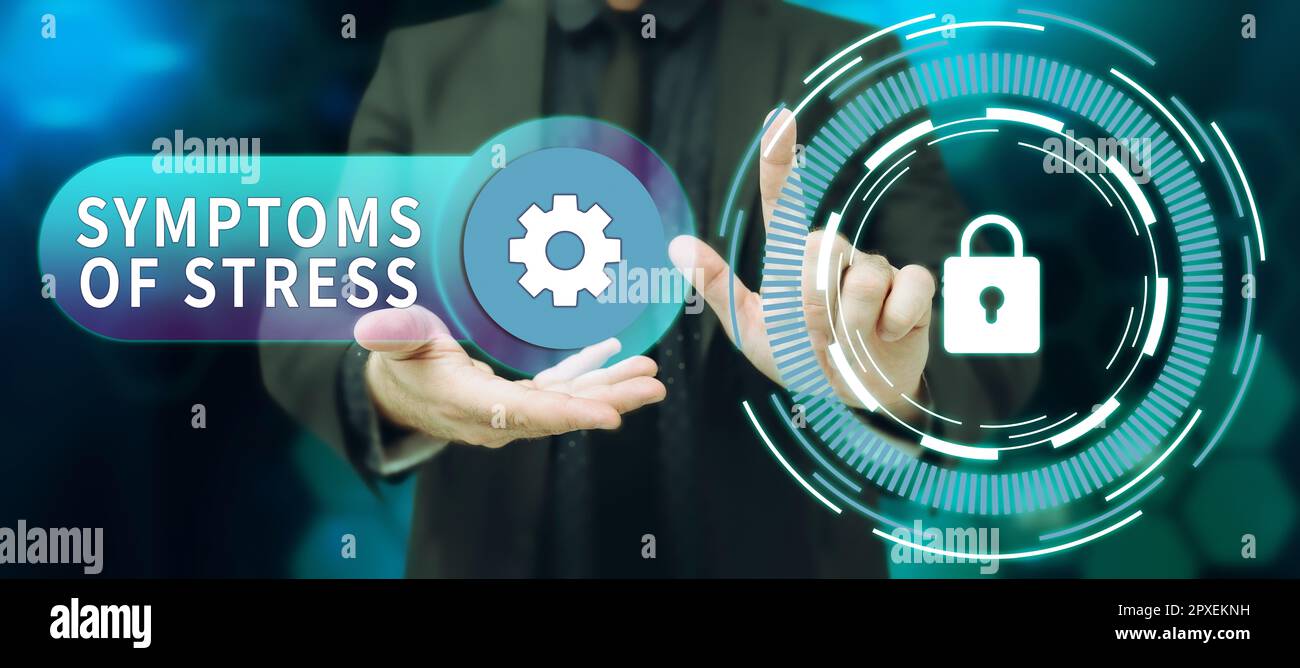 Conceptual caption Symptoms Of Stress, Business concept serving as ...