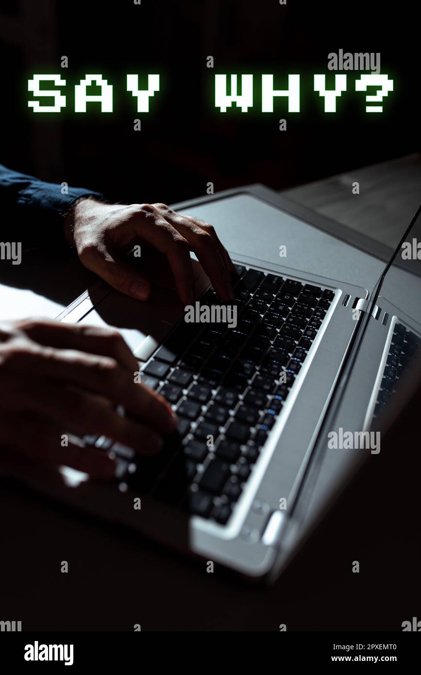 Conceptual caption Say Why, Business approach Give an explanation ...