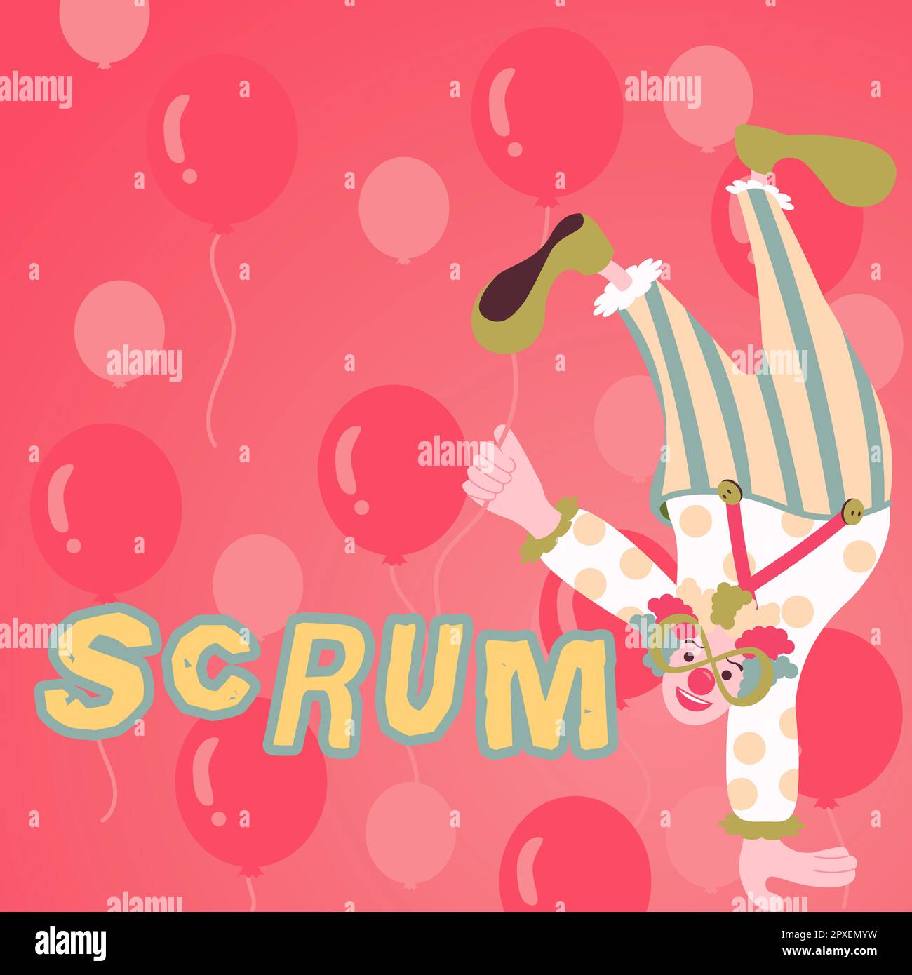 Writing Displaying Text Scrum Internet Concept Handwriting As Distinct From Print Written