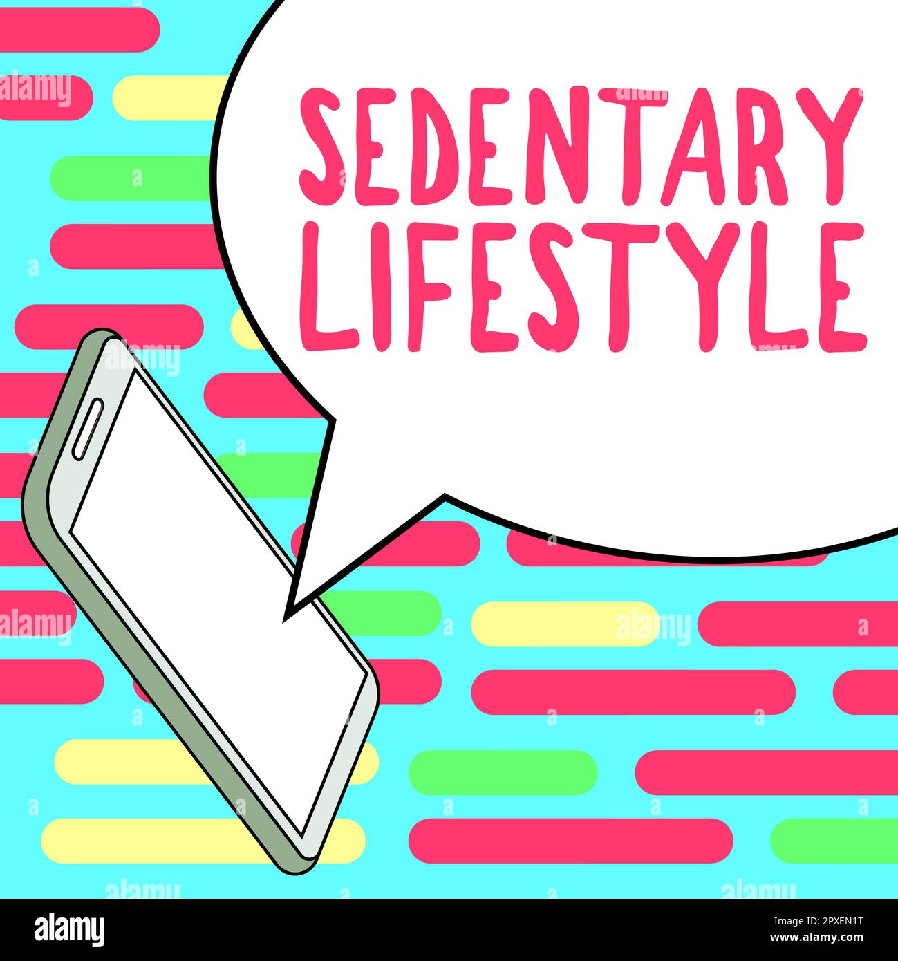 Conceptual caption Sedentary Lifestyle, Business approach ways and ...