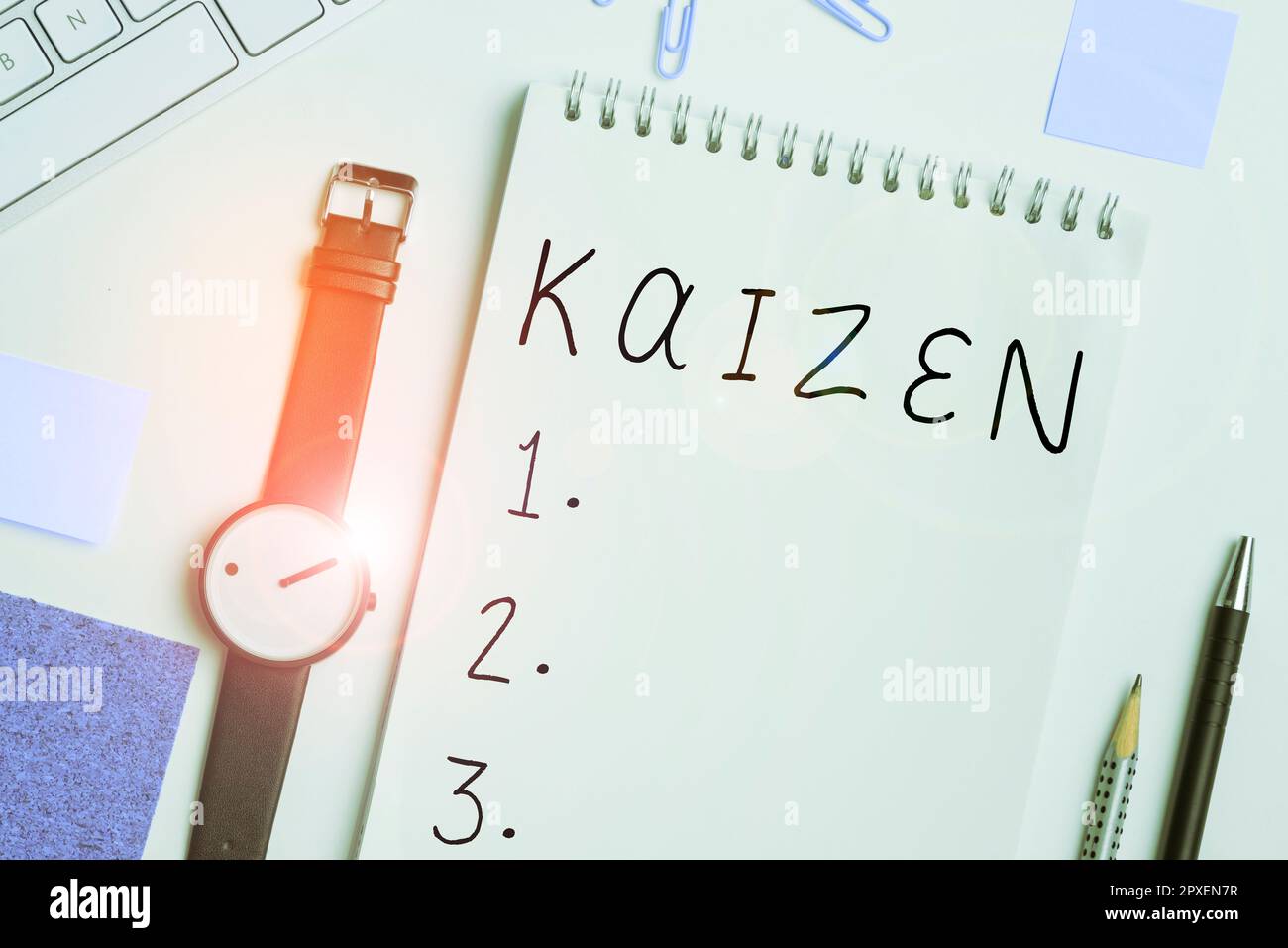 Conceptual caption Kaizen, Concept meaning a Japanese business ...