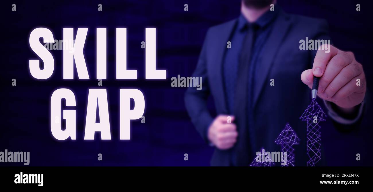Conceptual caption Skill Gap, Concept meaning Refering to a person's ...