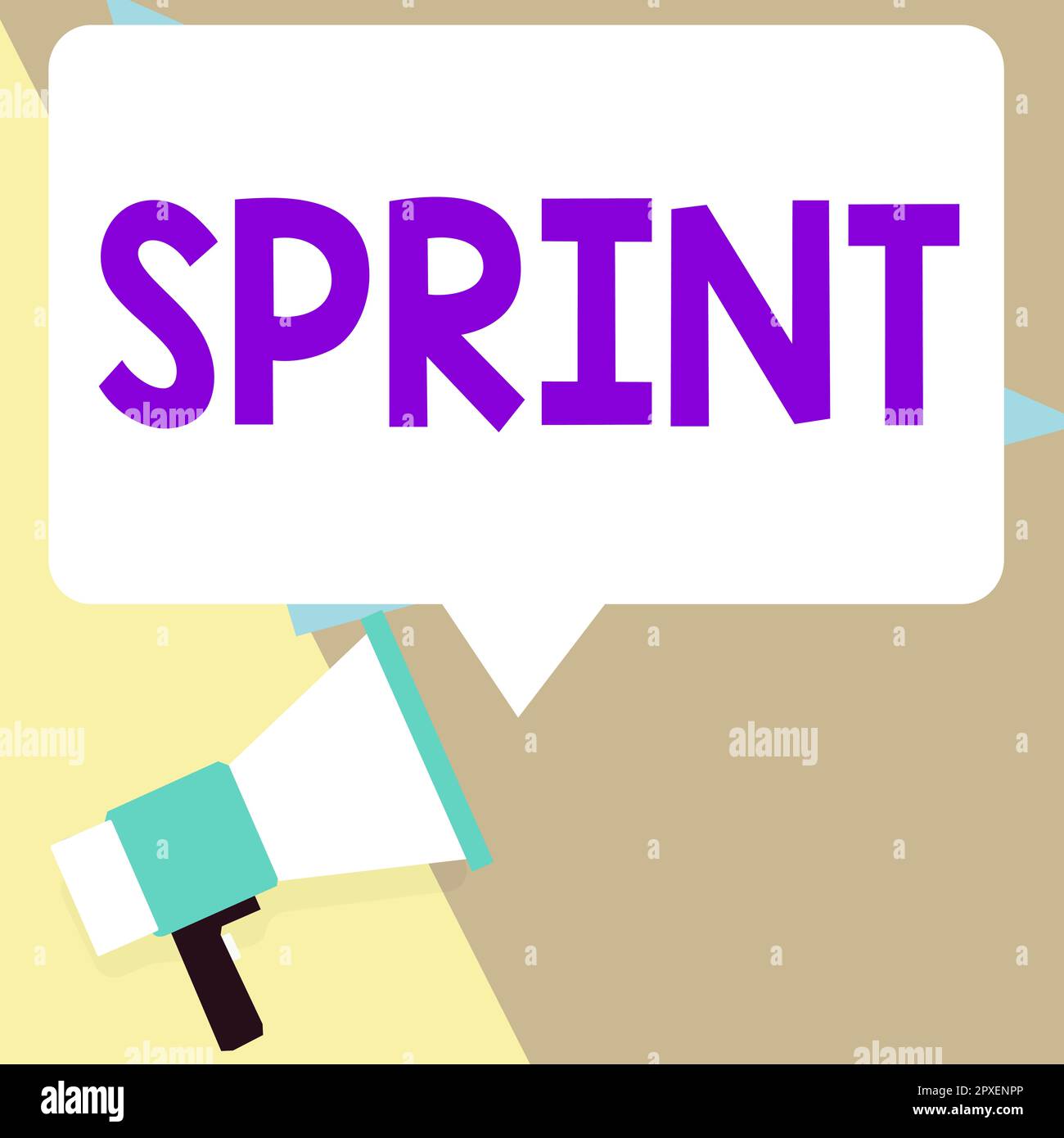 Hand writing sign Sprint, Conceptual photo to move at top speed ...