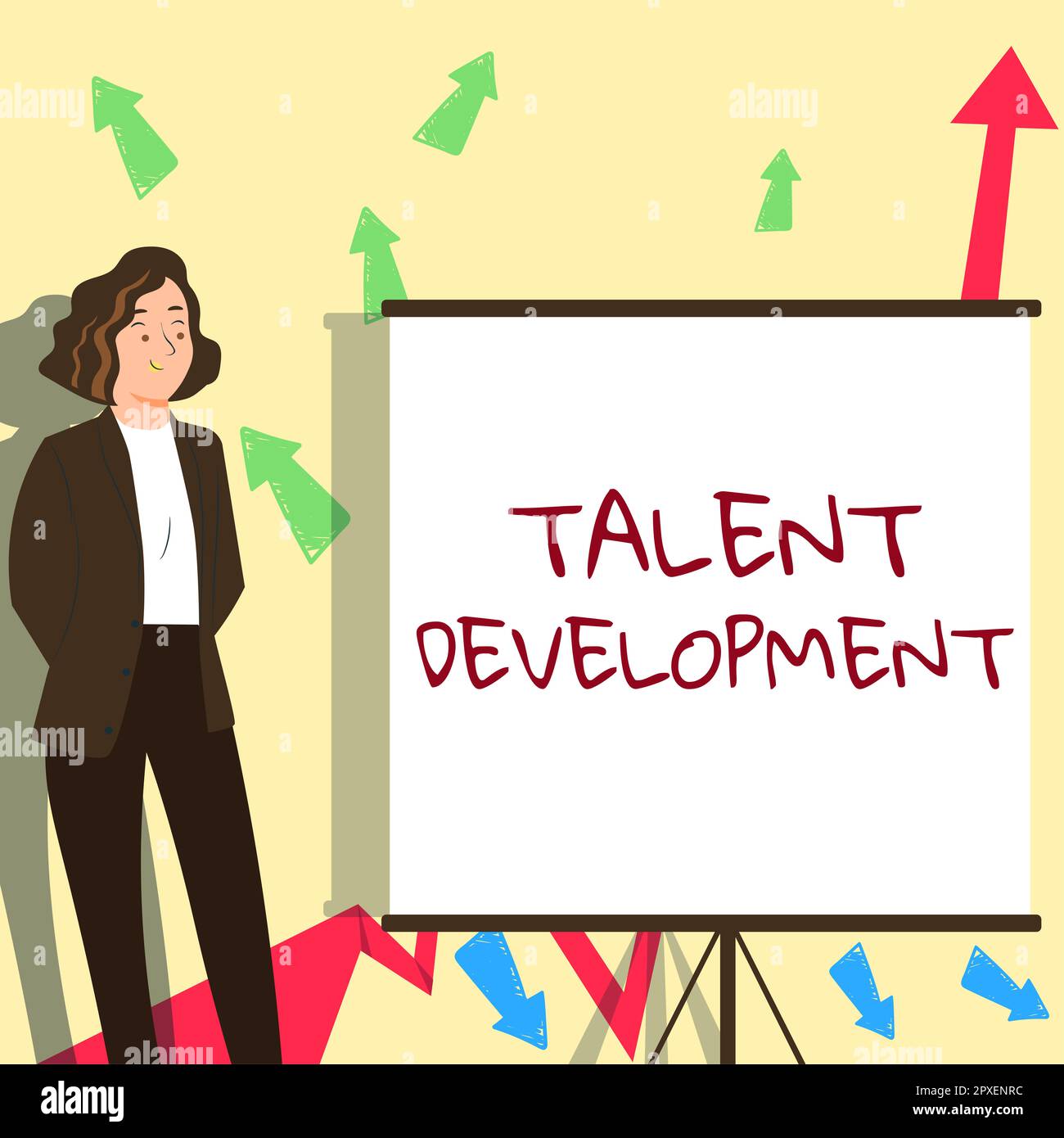 Sign displaying Talent Development, Business idea Building Skills ...
