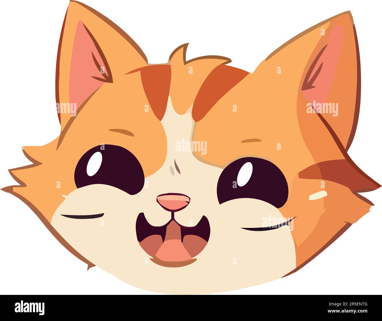cartoon kitten head Stock Vector Image & Art - Alamy