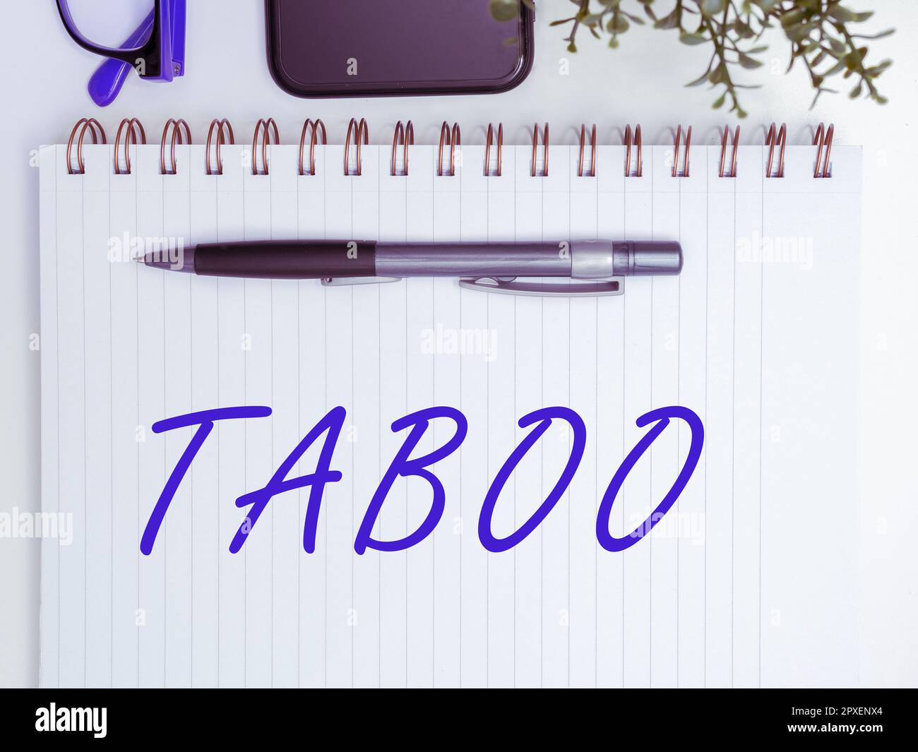 Handwriting text Taboo, Business approach a social or religious custom ...