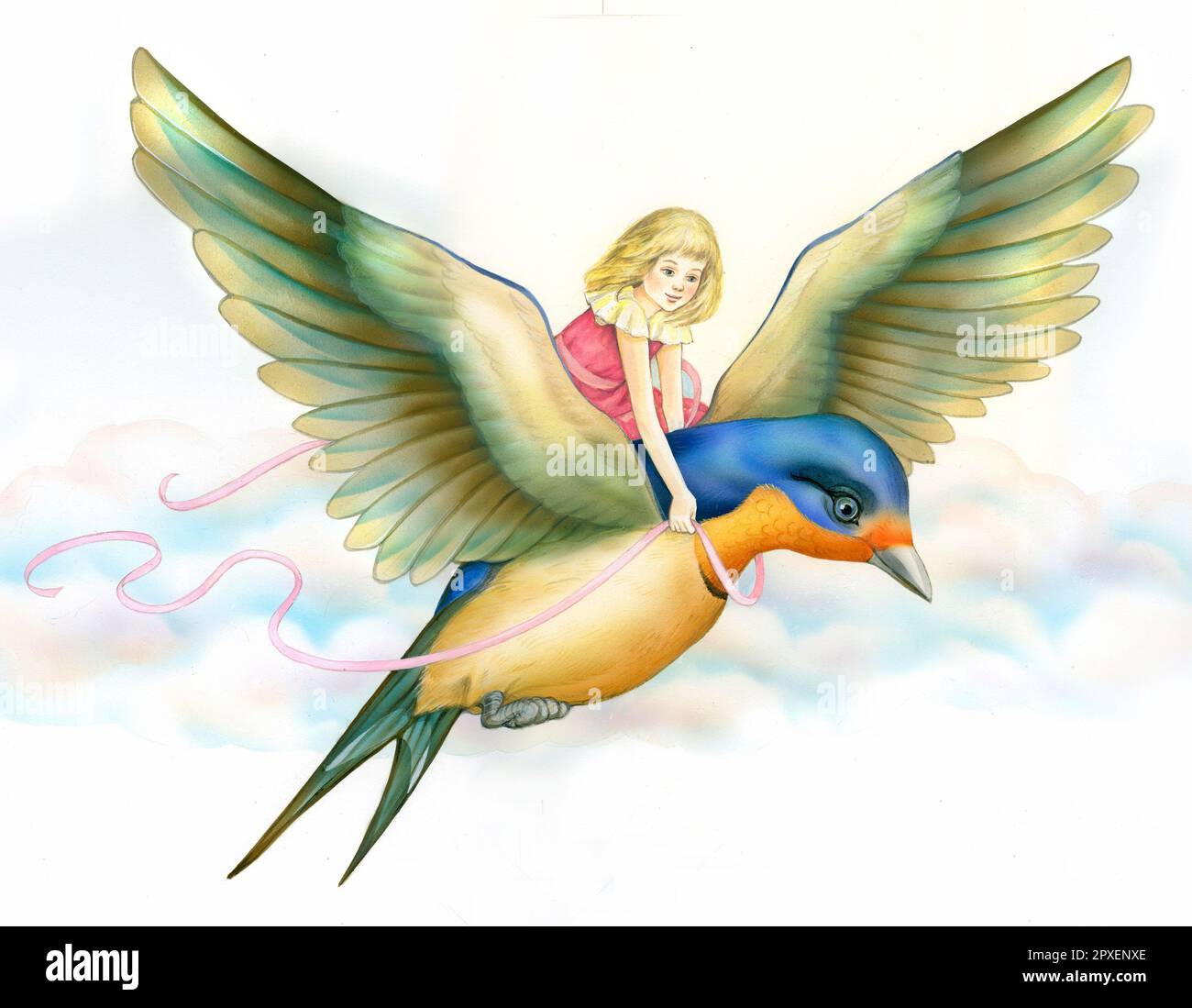 Children's stories-Thumbelina jpg Stock Photo - Alamy