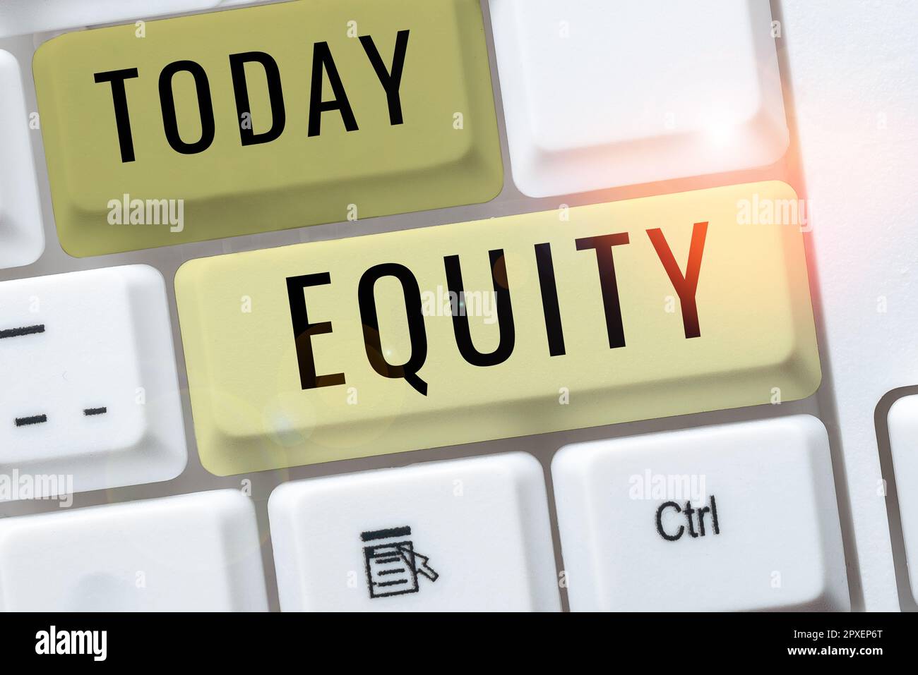 Hand writing sign Equity, Business showcase quality of being fair and ...