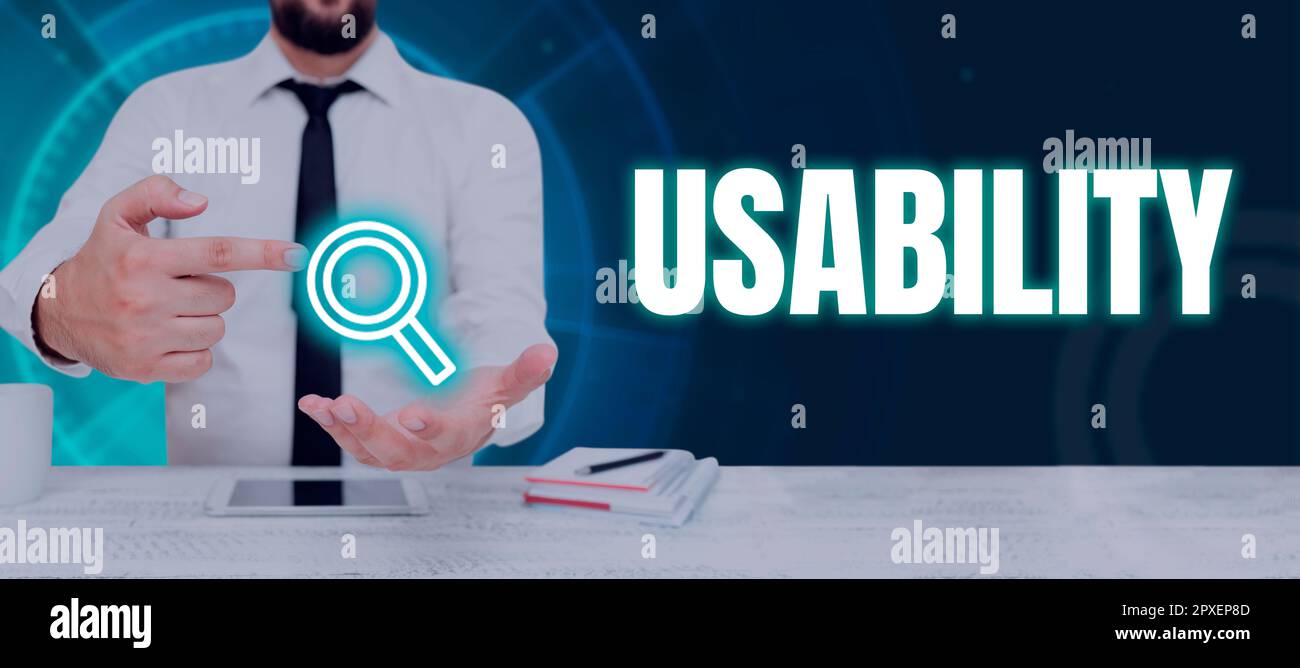 Conceptual caption Usability, Concept meaning A word assosiated with ...