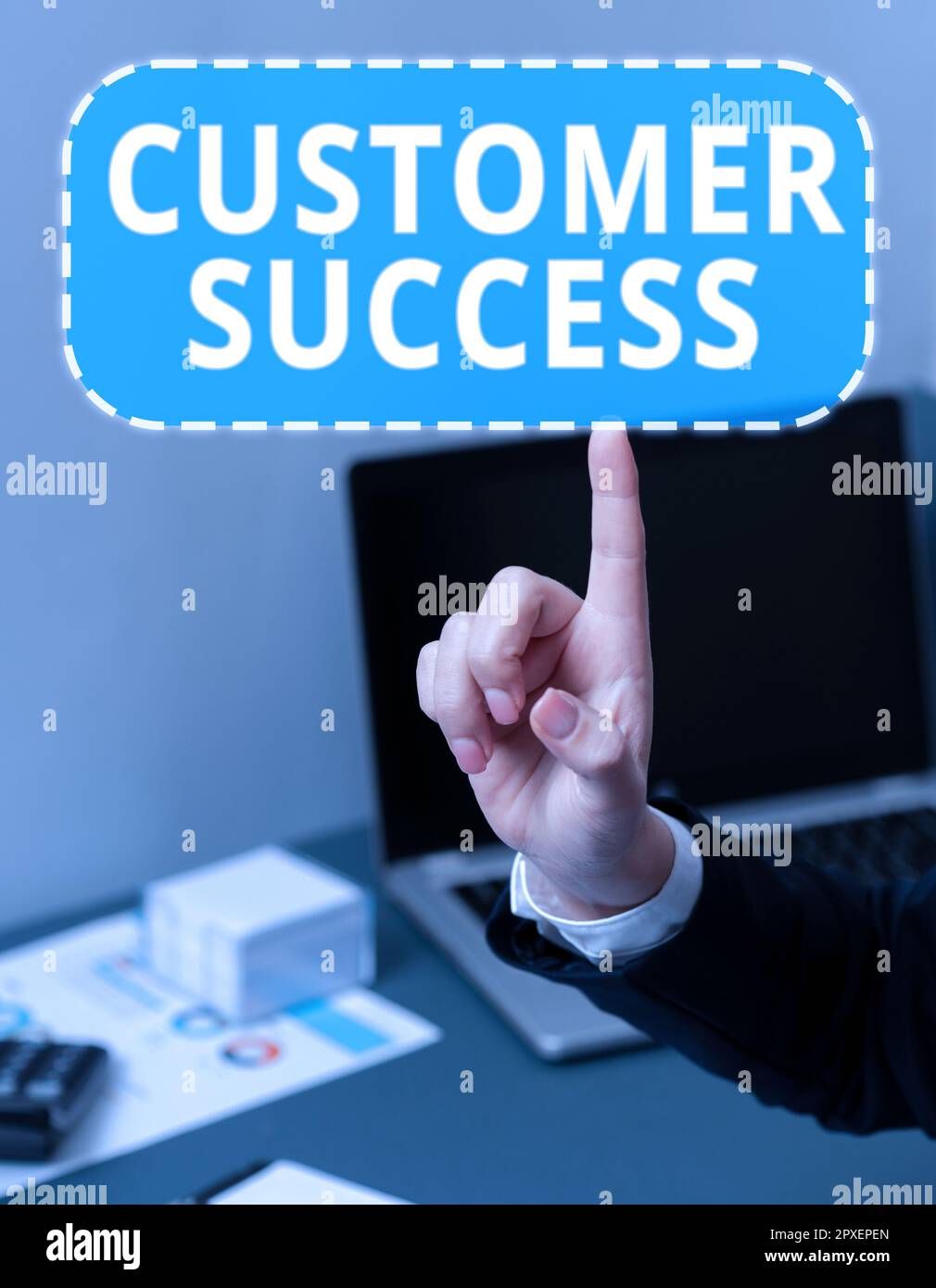 Sign displaying Customer Success, Conceptual photo customers achieve ...