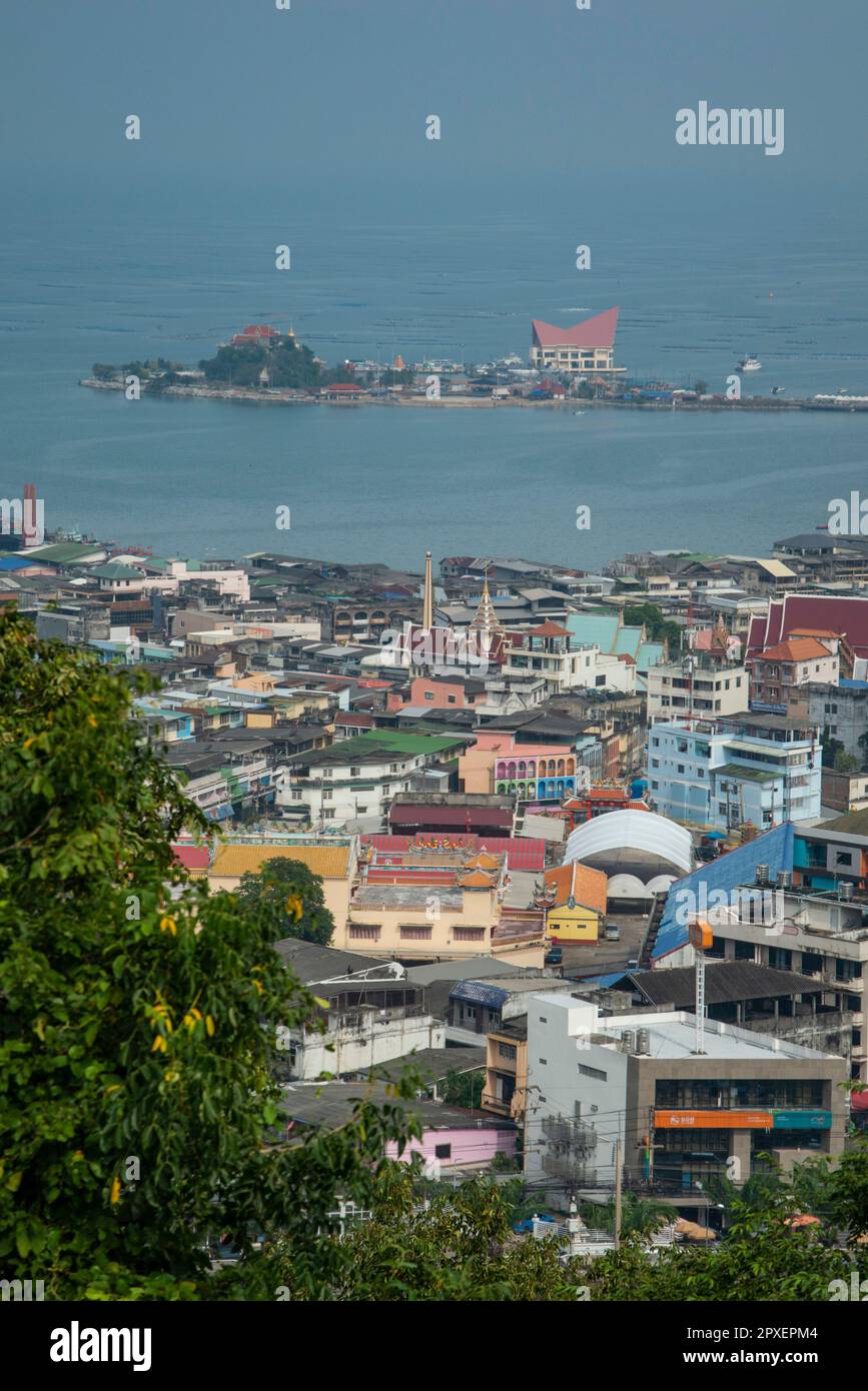 The City View of Si Racha in the Province of Chonburi in Thailand ...