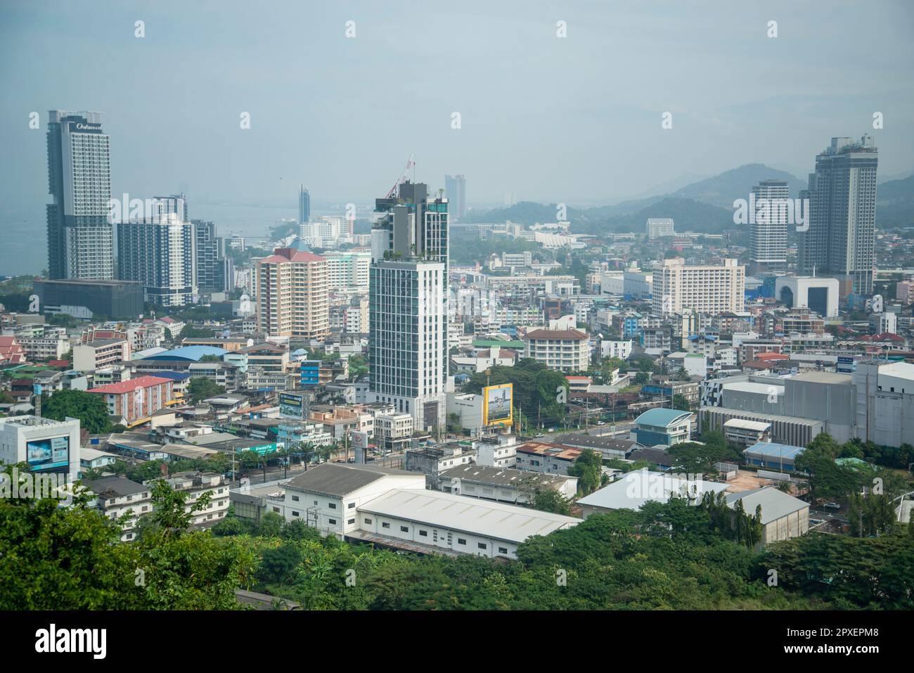 The City View of Si Racha in the Province of Chonburi in Thailand ...