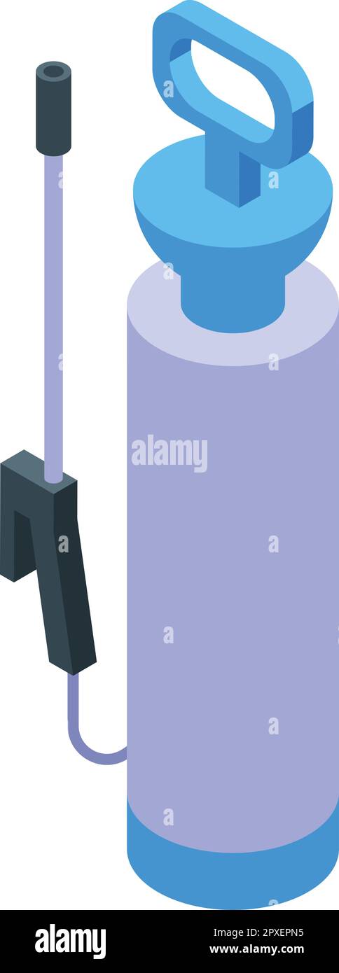 Control pump icon isometric vector. Chemical garden. Pressure farm ...