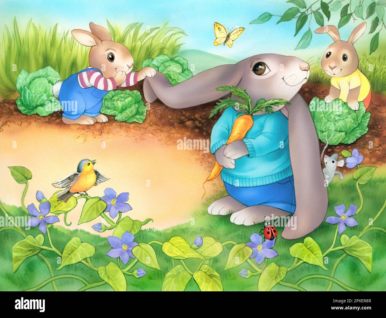 Nursery Rhymes-Do your ears hang low Stock Photo - Alamy