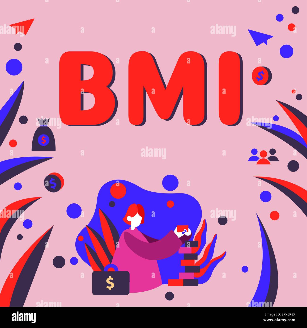 Text sign showing Bmi, Business idea Method of estimating body fat ...