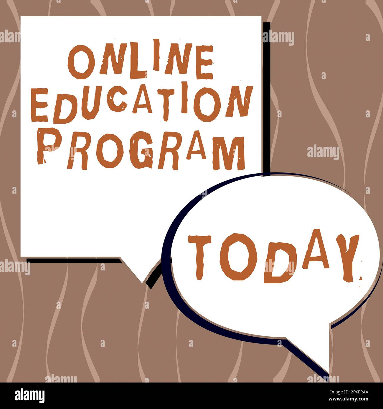 Text Caption Presenting Online Education Program Business Approach