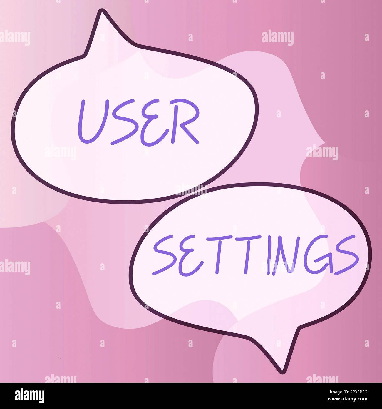 Writing Displaying Text User Settings Business Idea Configuration Of Appearance Operating