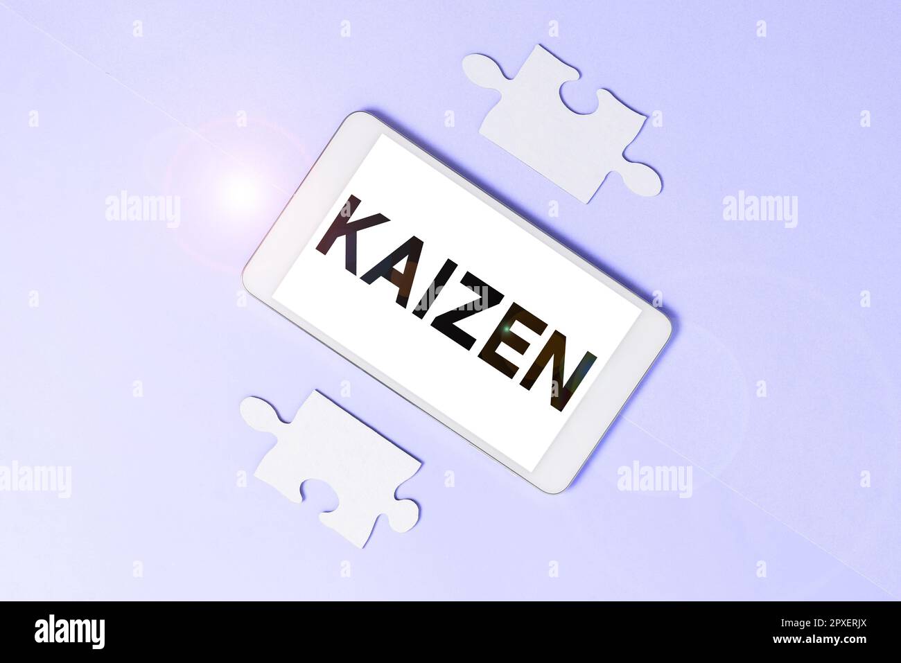 Writing displaying text Kaizen, Business showcase a Japanese business ...
