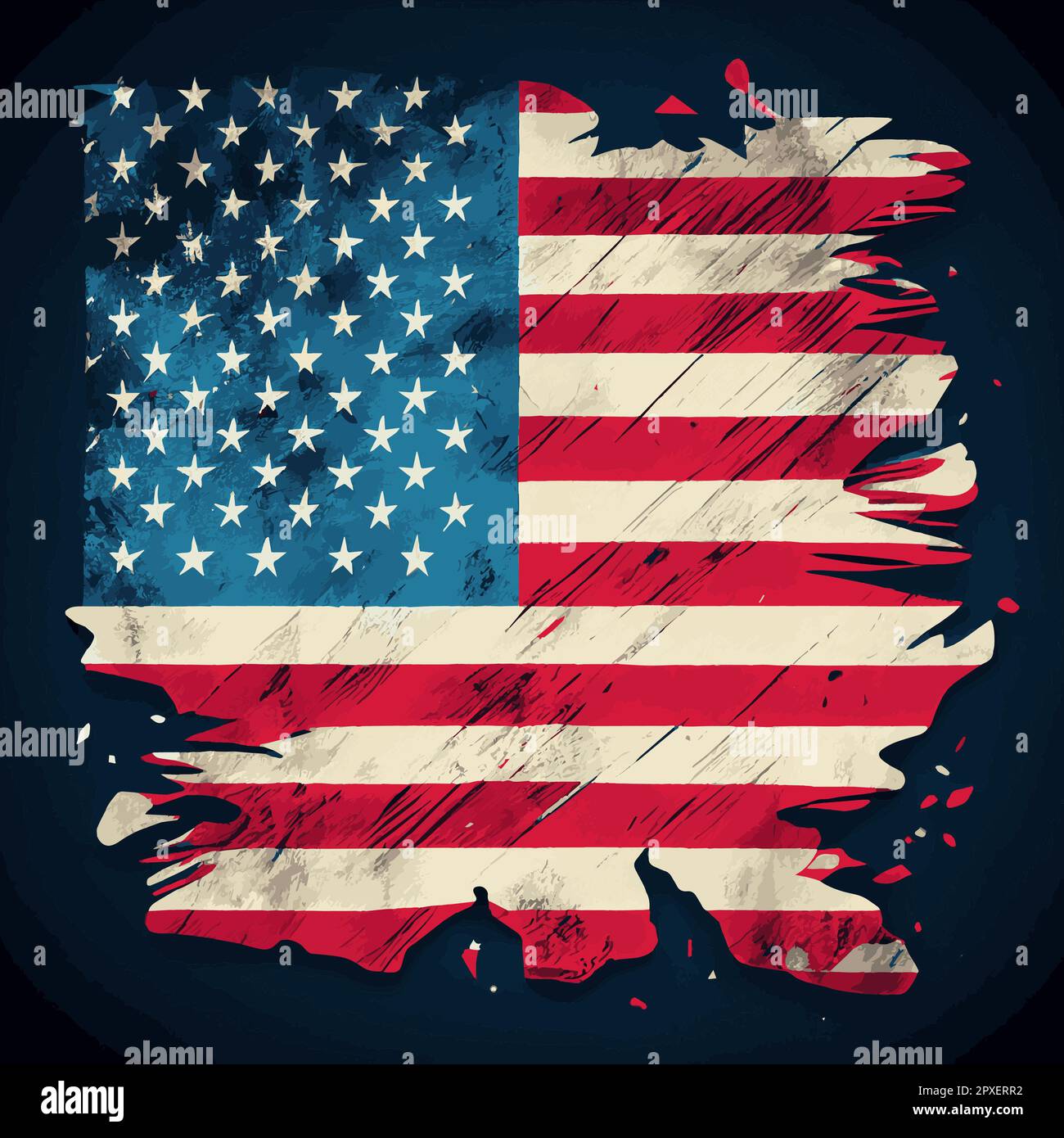 Realistic abstract flag of america, country independence day, national ...