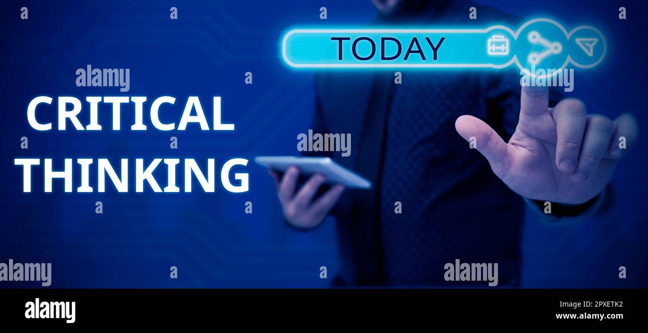 Inspiration showing sign Critical Thinking, Business idea sequence of ...