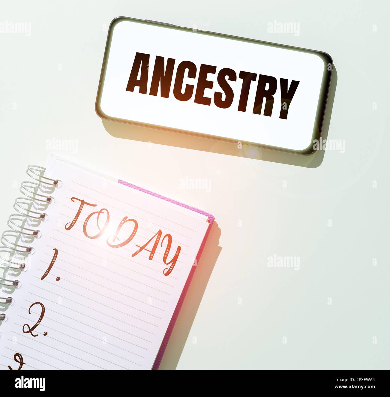 Sign displaying Ancestry, Word Written on the history or developmental ...